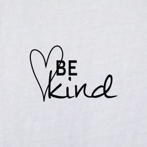 Tops | New Be Kind White Tee | Poshmark